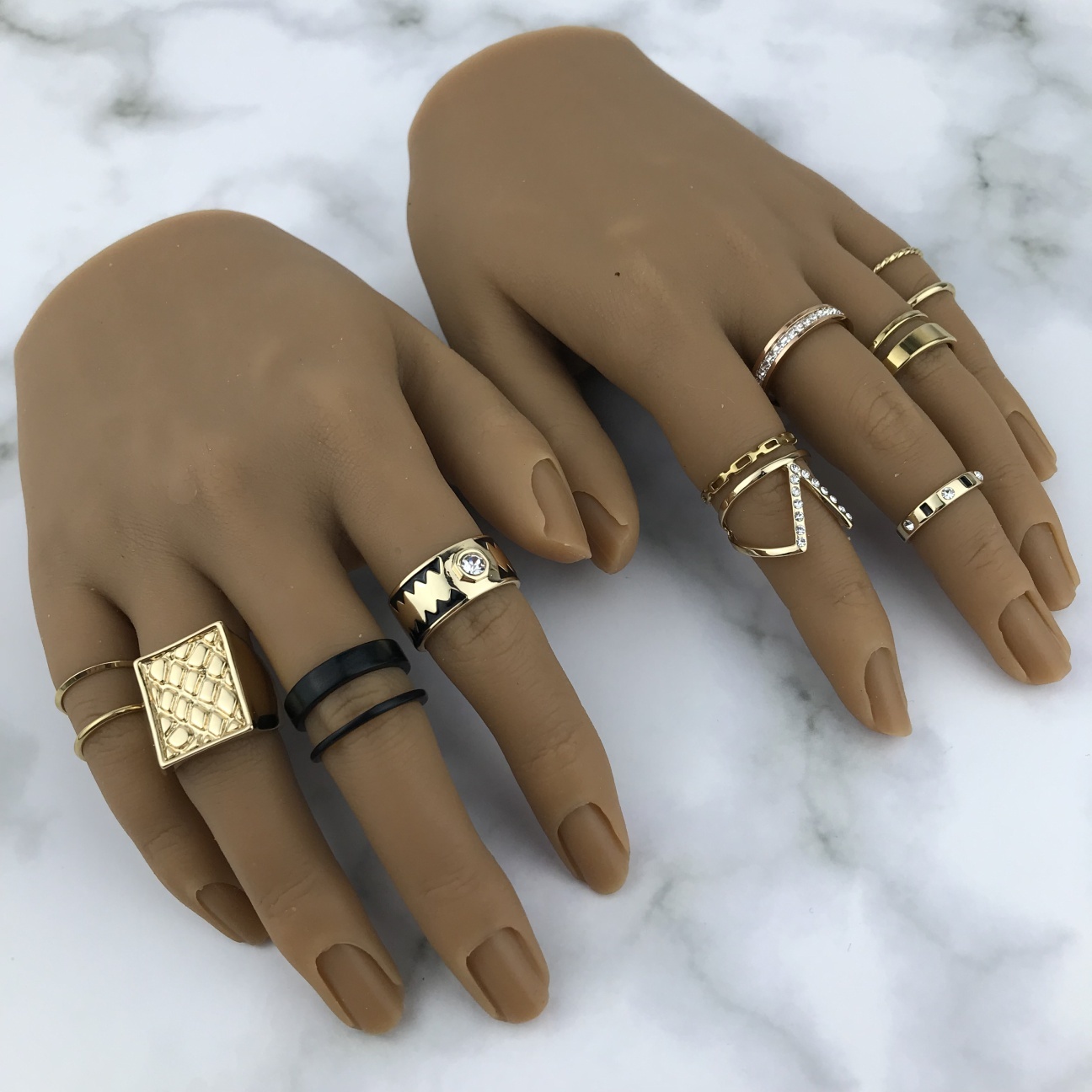 Practic Hand For Nails Silicone Can Bend Nail insert Lifesize Mannequin ...