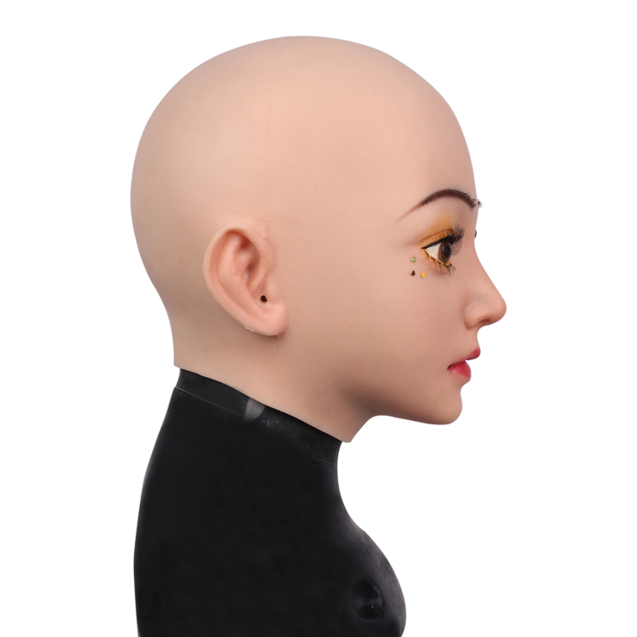 KnowU Realistic Silicone Female Masks Halloween Dragqueen Headwear