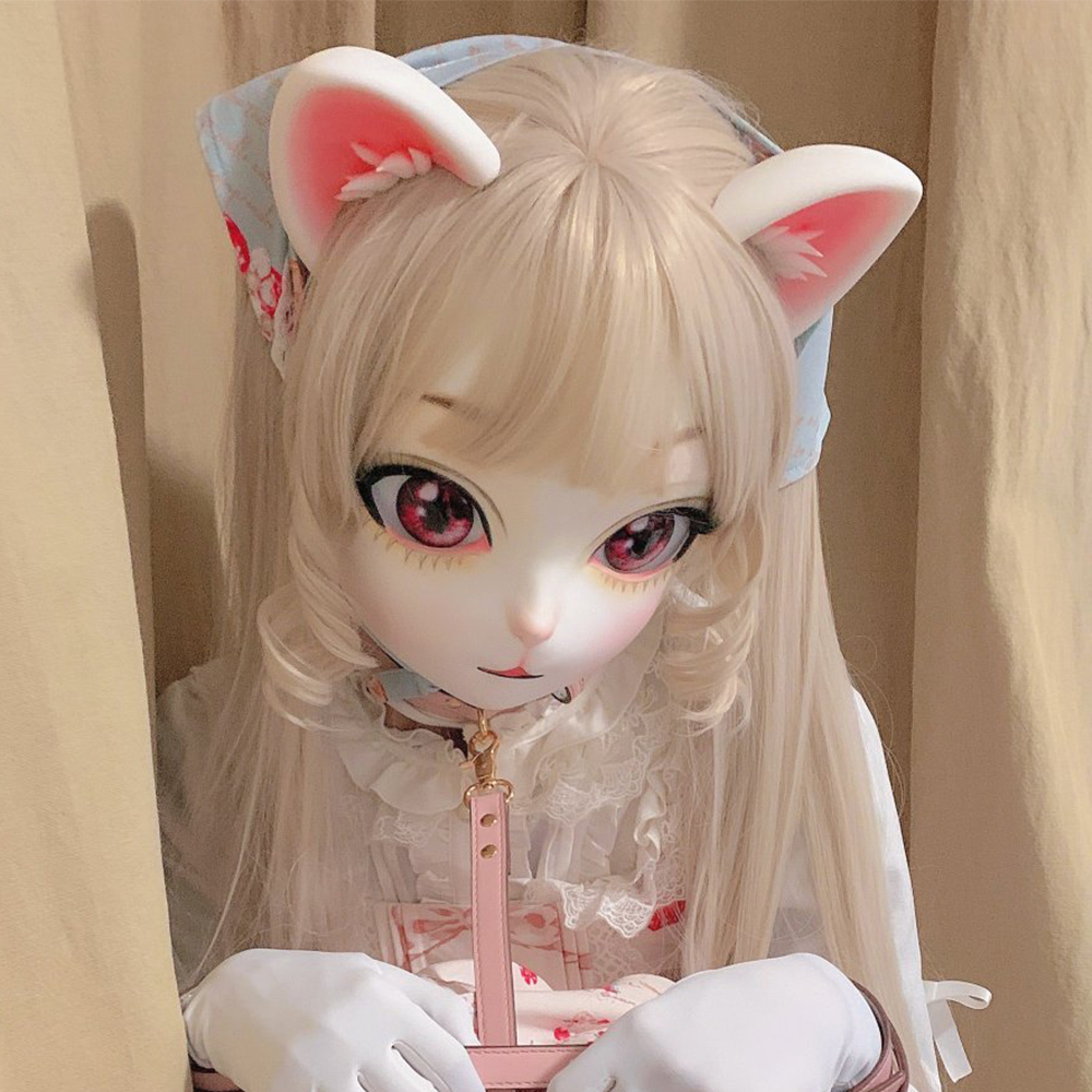 LILIS Kigurumi Doll BJD Cosplay Headwear Cat Girl Beauty Makeup Head ...