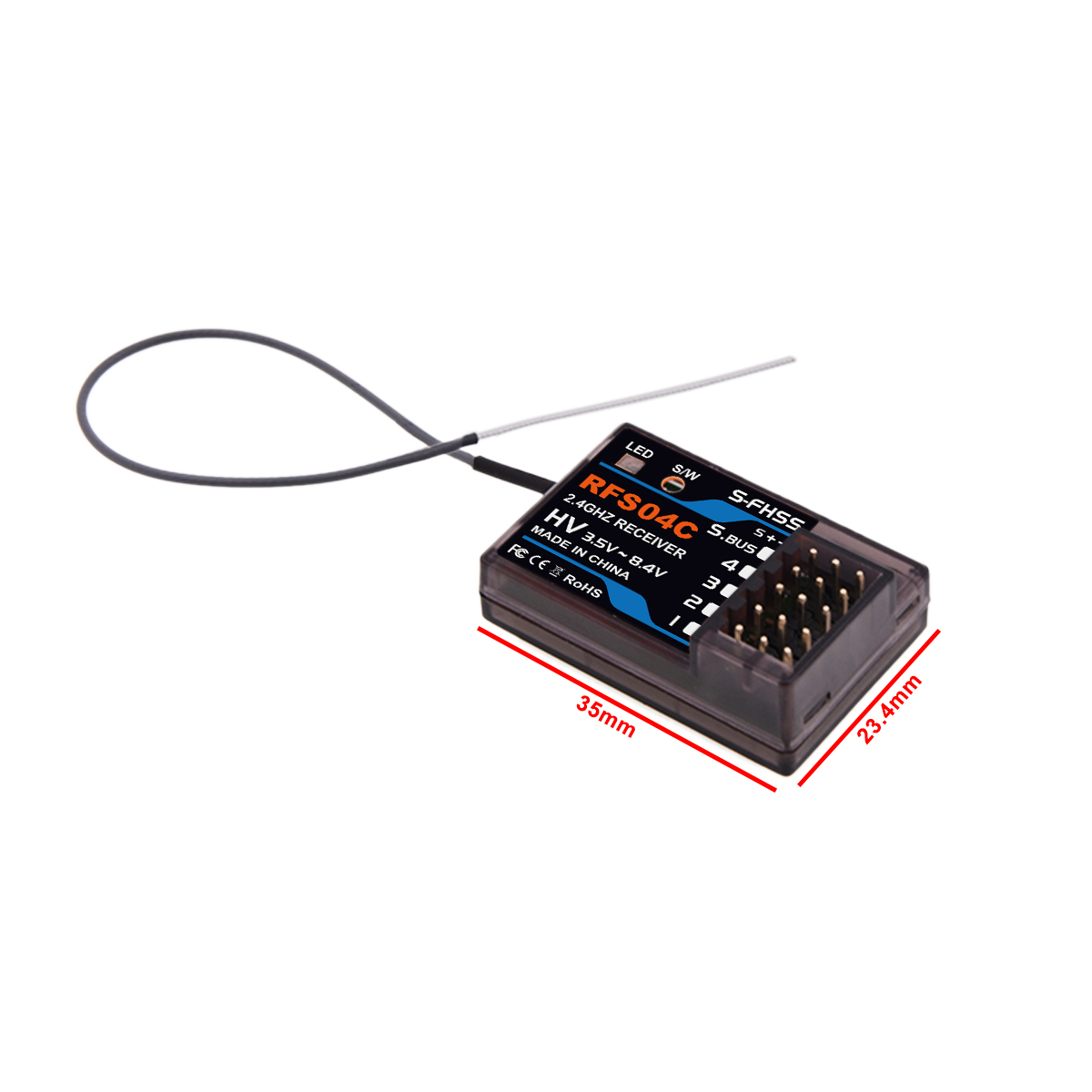 Futaba compaitble receiver for rc cars