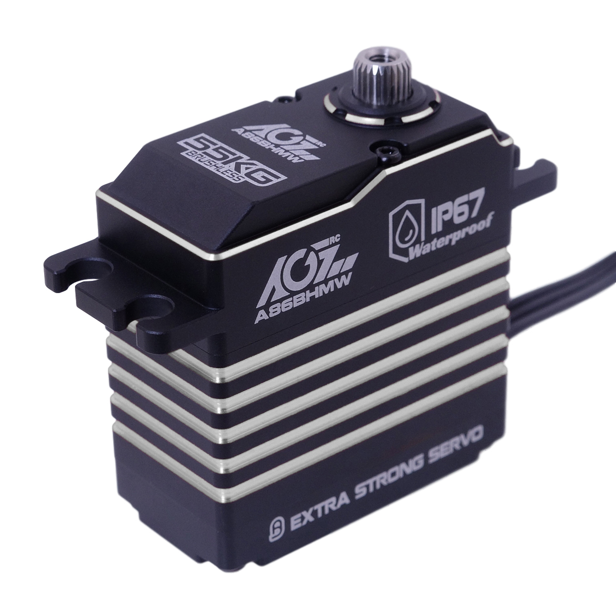 AGFRC 55KG High Torque Waterproof Programmable Brushless RC Servo