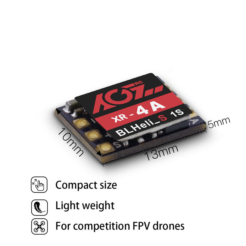 AGFRC Brushless ESC BLHeli_S Electronic Speed Controller for FPV Drone
