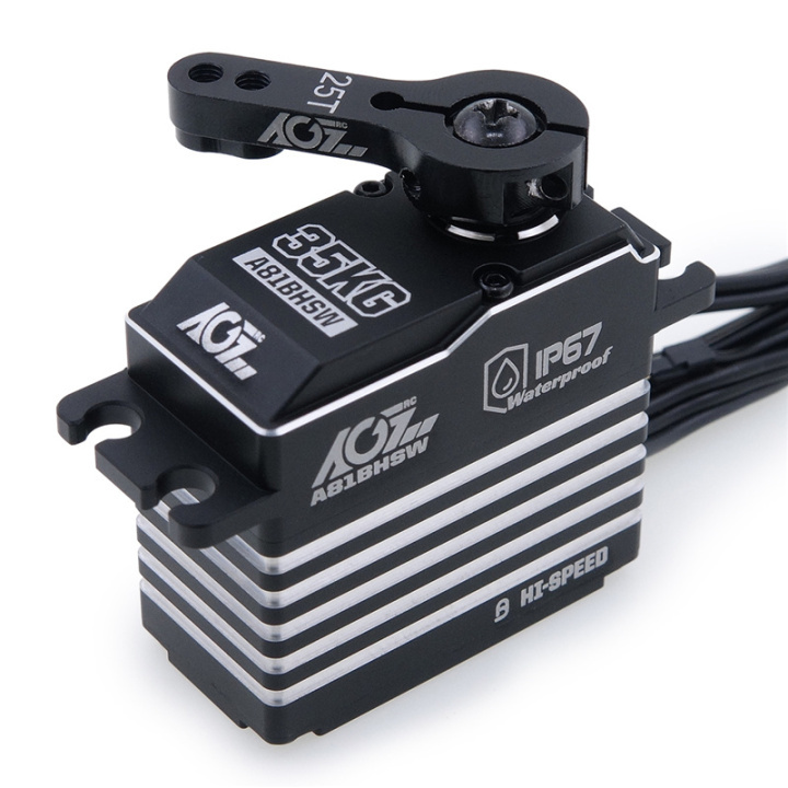 AGFRC A81BHSW 0.075sec IP67-Waterproof High Speed Steering RC Servo