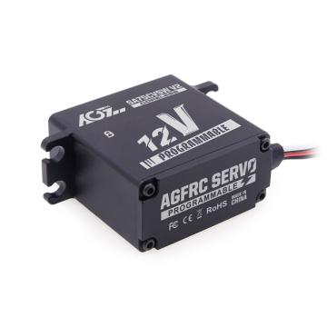 AGFRC 45KG High Torque Waterproof Coreless 12V RC Servo 180° SA75CVSW