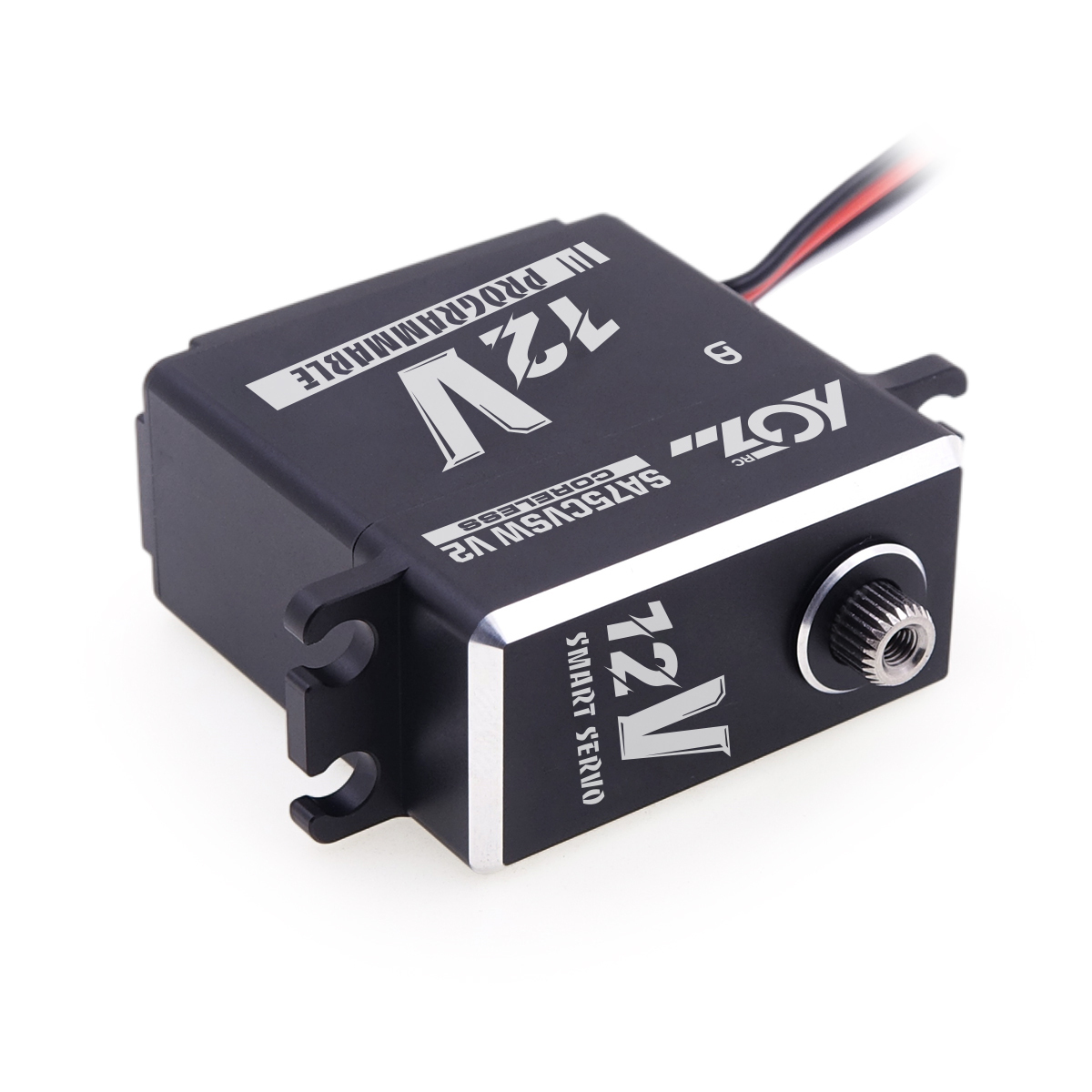 AGFRC 45KG High Torque Waterproof Coreless 12V RC Servo 180° SA75CVSW
