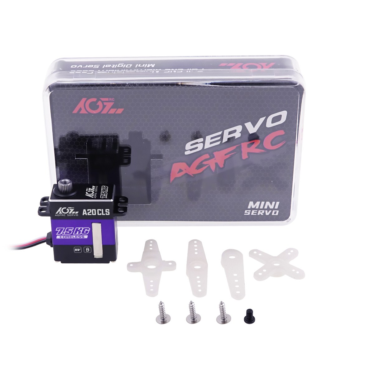 AGFRC A20CLS 7.5KG Programmable Digital Coreless CNC Micro Wing Servo