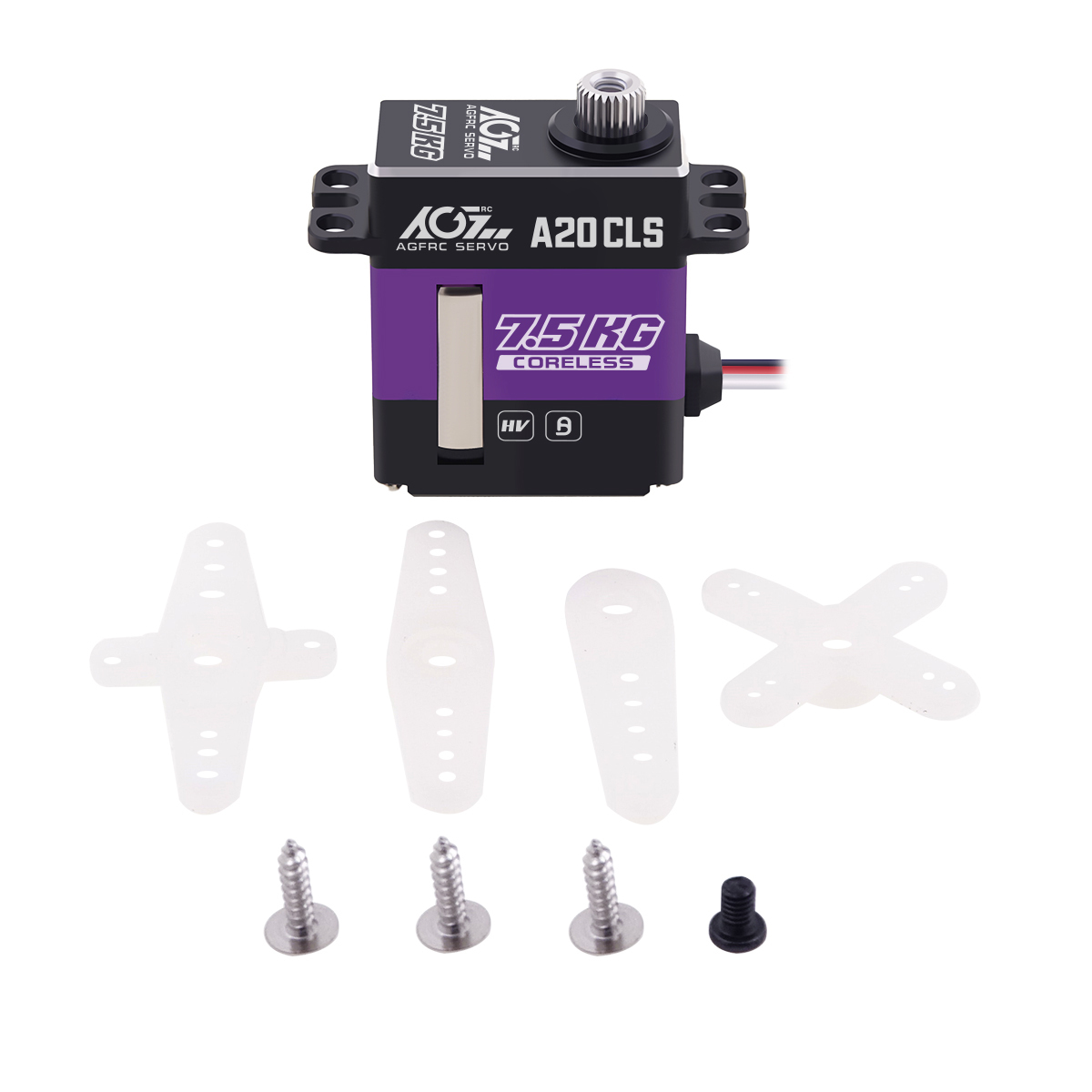 AGFRC A20CLS 7.5KG Programmable Digital Coreless CNC Micro Wing Servo