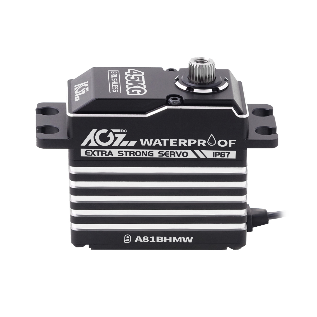 AGFRC A81BHMW 45KG IP67-Waterproof High Torque Programmable RC Servo
