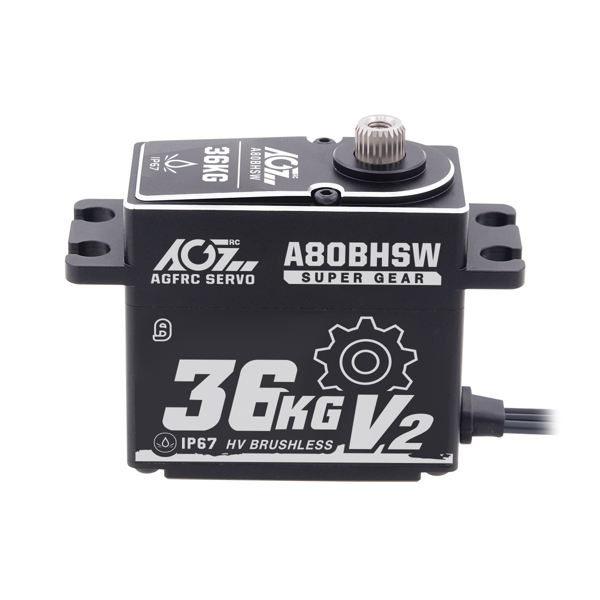 AGFRC High Torque Servo AGFRC A53BULW 34KG Low-Profile RC Servo ...