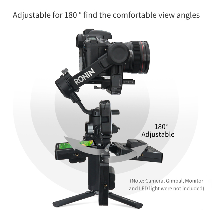 Andycine Adjustable Monitor Mount Bracket for DJI RS 2 & RSC 2 Handheld ...