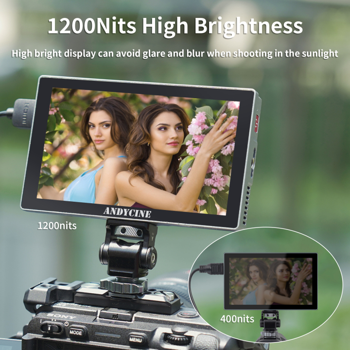 Andycine X5 5.5" High-Brightness 4K HDMI Aluminum Housing Touchscreen ...