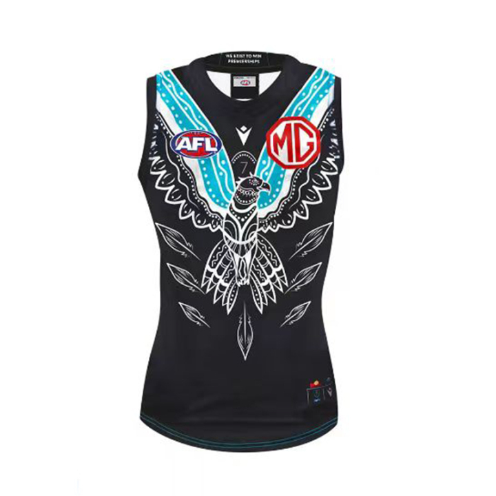 AFL 2023 PORT ADELAIDE Indigenous Mens Rugby Jersey S-3XL