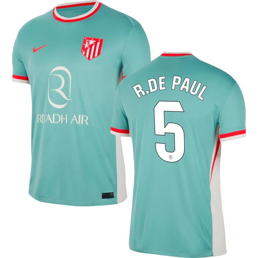 Atletico Madrid Away Stadium Shirt 2024/25 with 5 R.DE PAUL