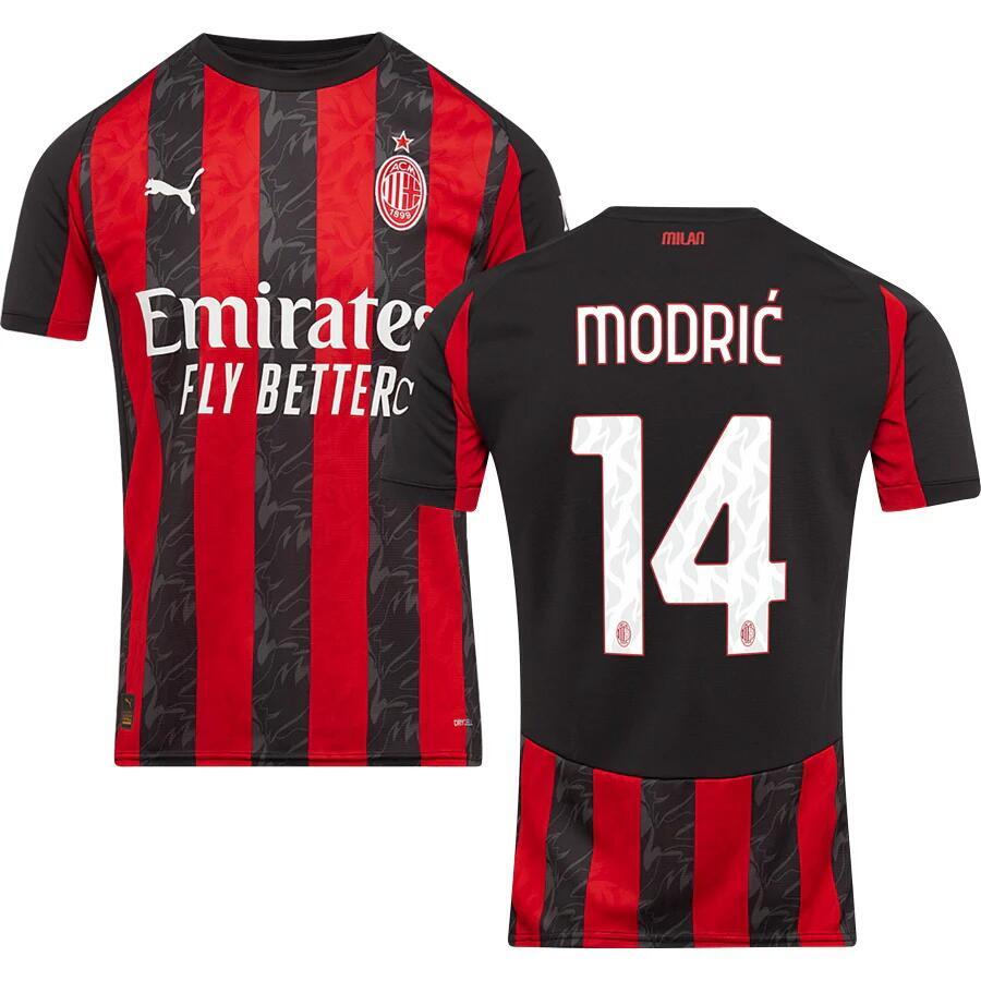 AC Milan 2025-26 Home With 14 MODRIC