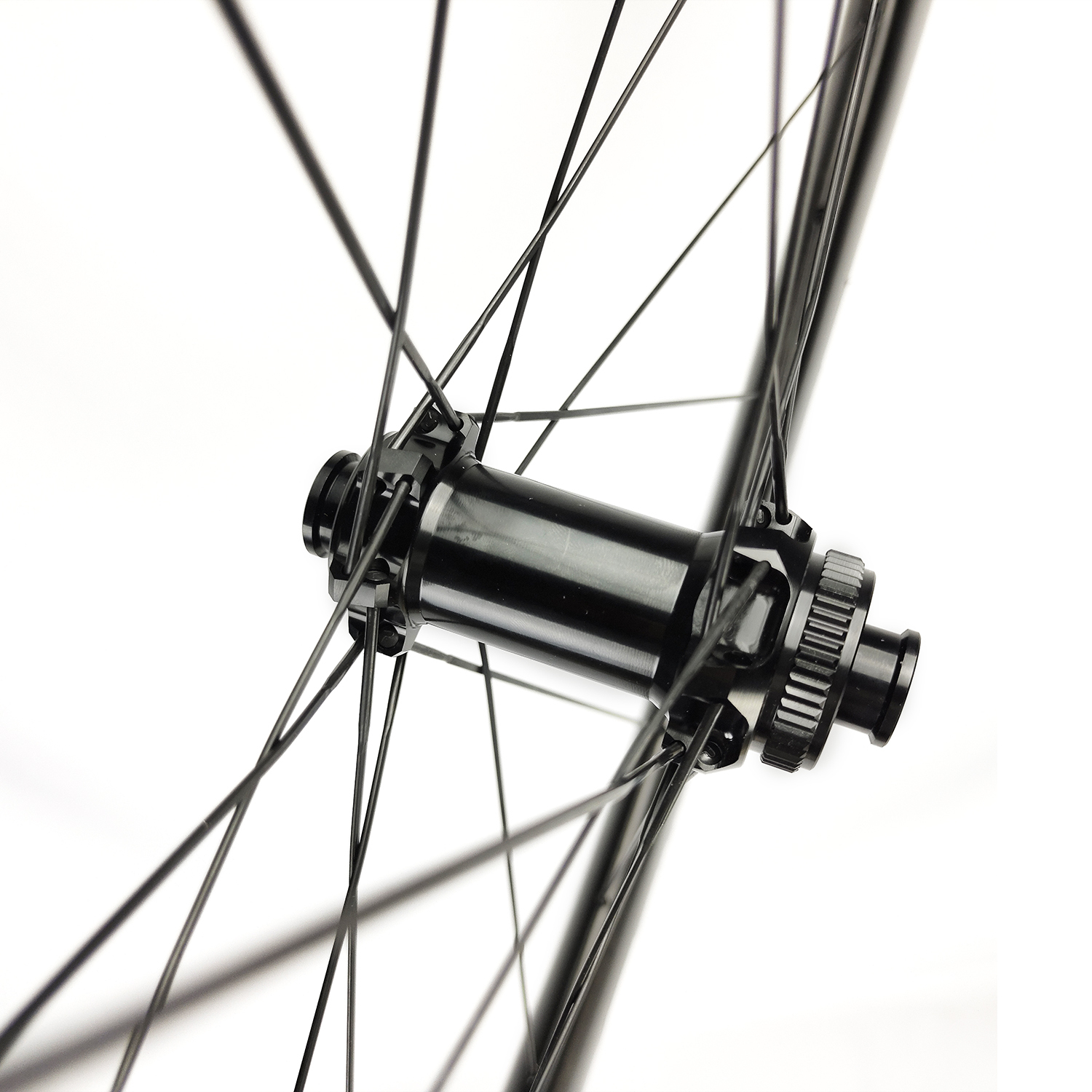 65mm Carbon Fiber Clincher Wheelset 28mm Wide Disc Brake Ratchet Hub