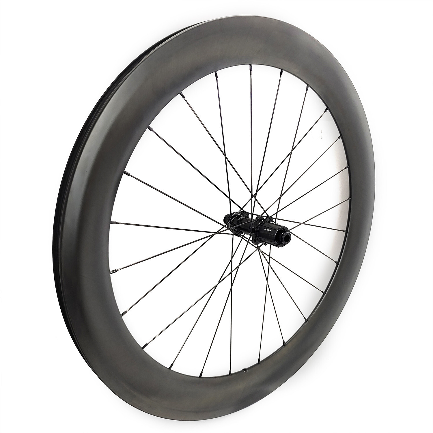 65mm Carbon Fiber Clincher Wheelset 28mm Wide Disc Brake Ratchet Hub