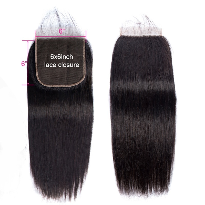 Straight 6x6 HD Lace Closure Mink Closure Brazilian 6x6 Closure