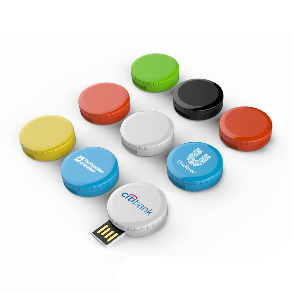 Circular Rotating Usb Disk 1GB-128GB