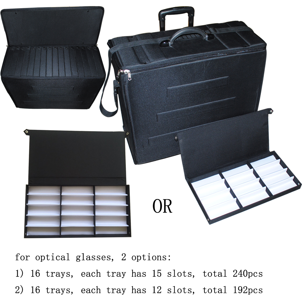Sunglass Optical Frame EVA Suitcase Eyeglass Storage Case Display Tray ...