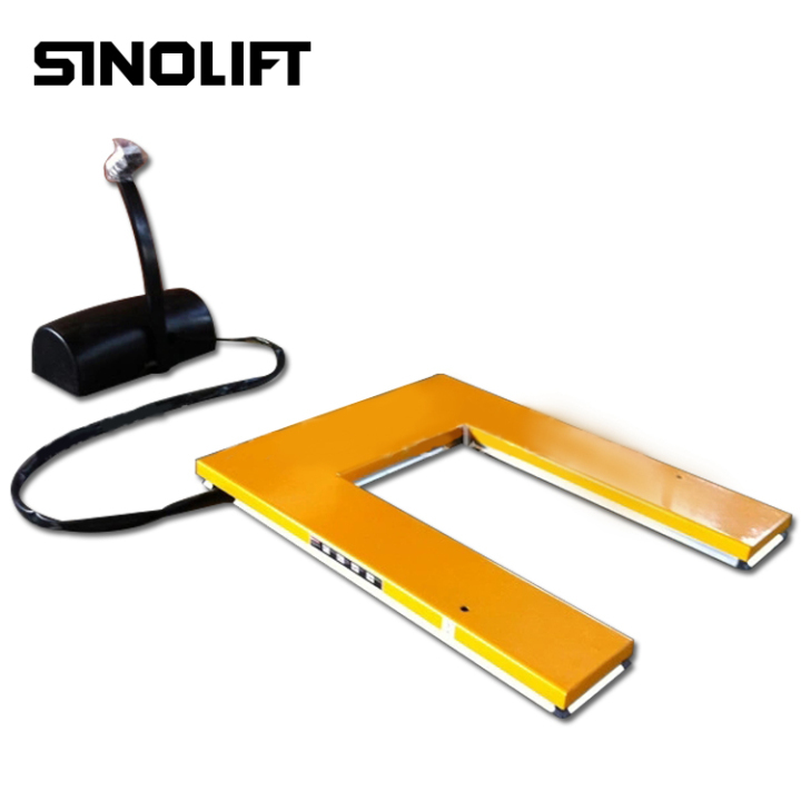 Self leveling pallet table| material handling scissor lift