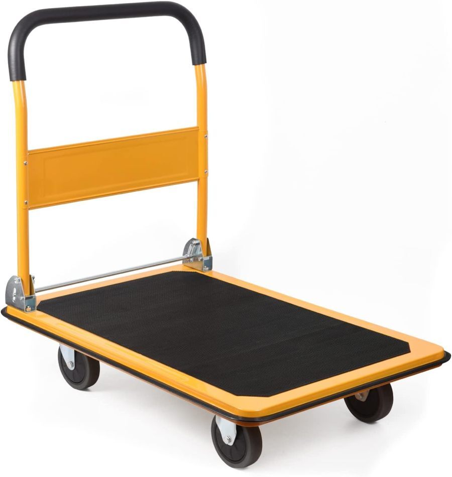 LEADALLWAY Platform Truck Large Size 880lbs Foldable Push Cart 35 ...