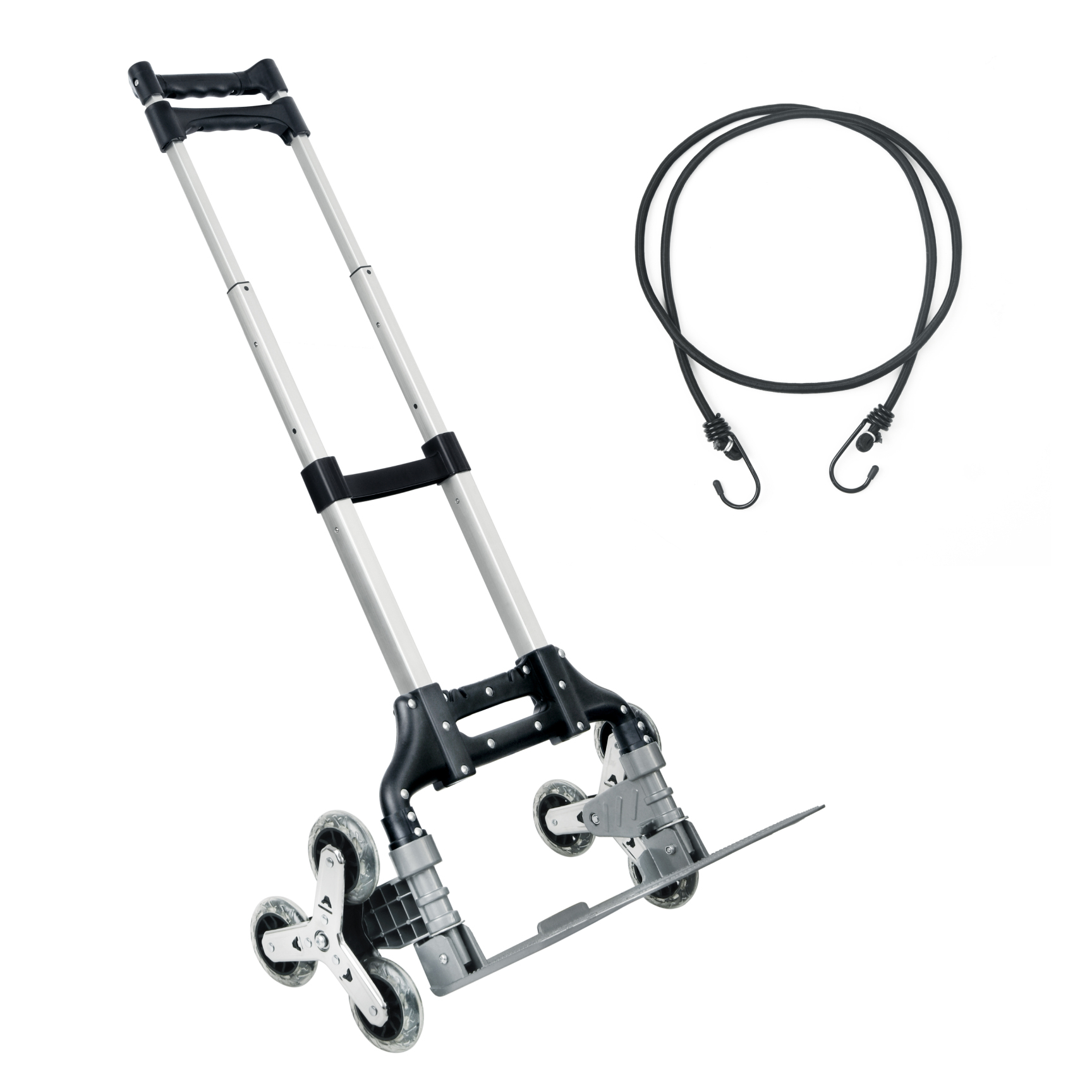LEADALLWAY Stair Climbing Cart Aluminum Alloy Portable Climbing Cart 6 ...