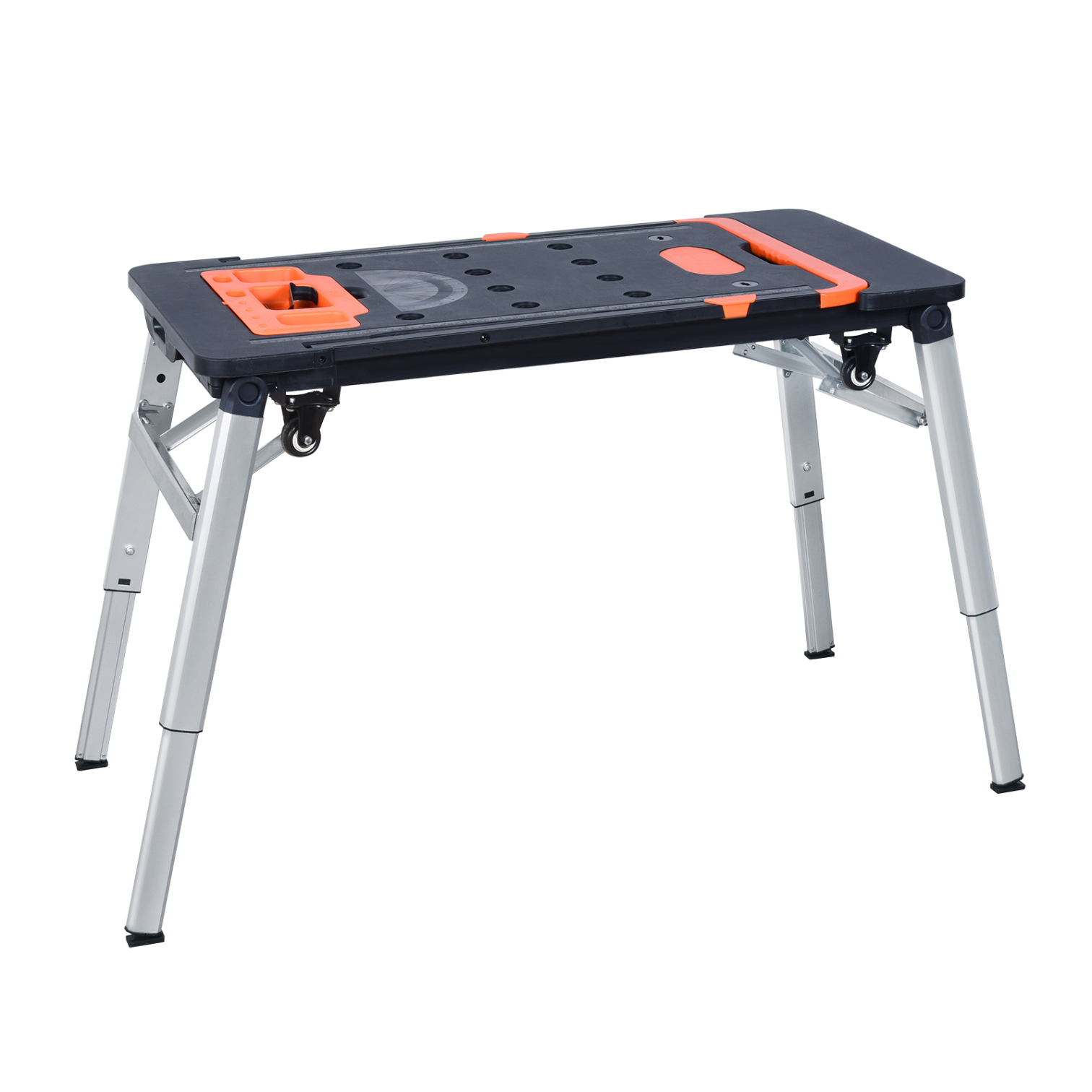LEADALLWAY 7-in-1 Folding Portable Workbench Painted Work Table as ...