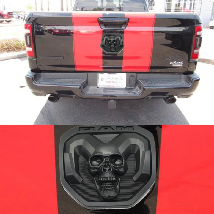 68276327AA Tailgate Head Emblem Medallion badge logo Large 3D Satin ...