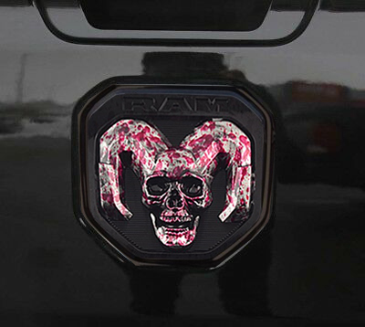 68276327AA Tailgate Head Emblem Medallion badge logo Large 3D Satin ...