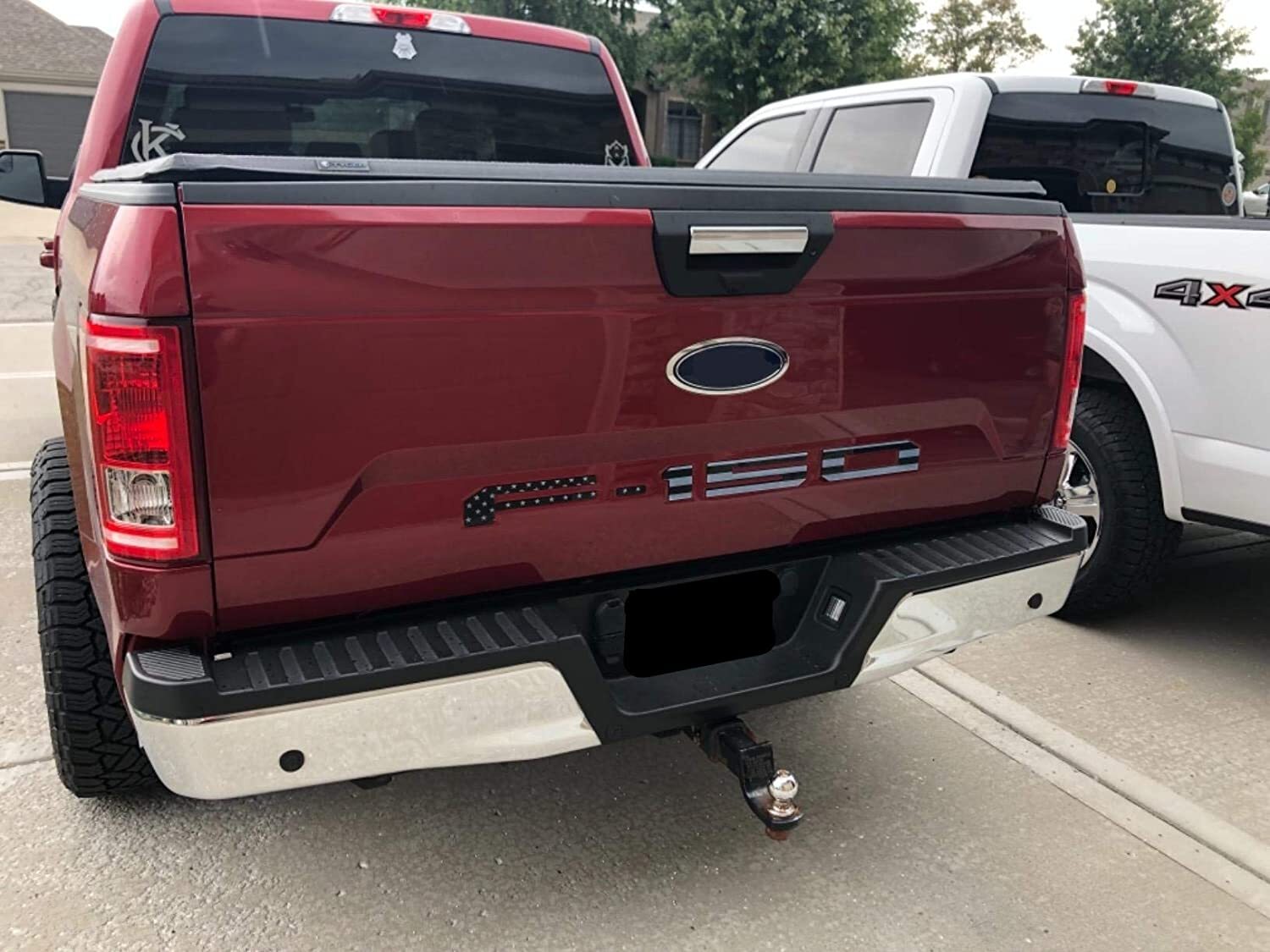 Tailgate 3D Inlay Raised Insert Letters Stickers badge fits 18-20 Ford F150