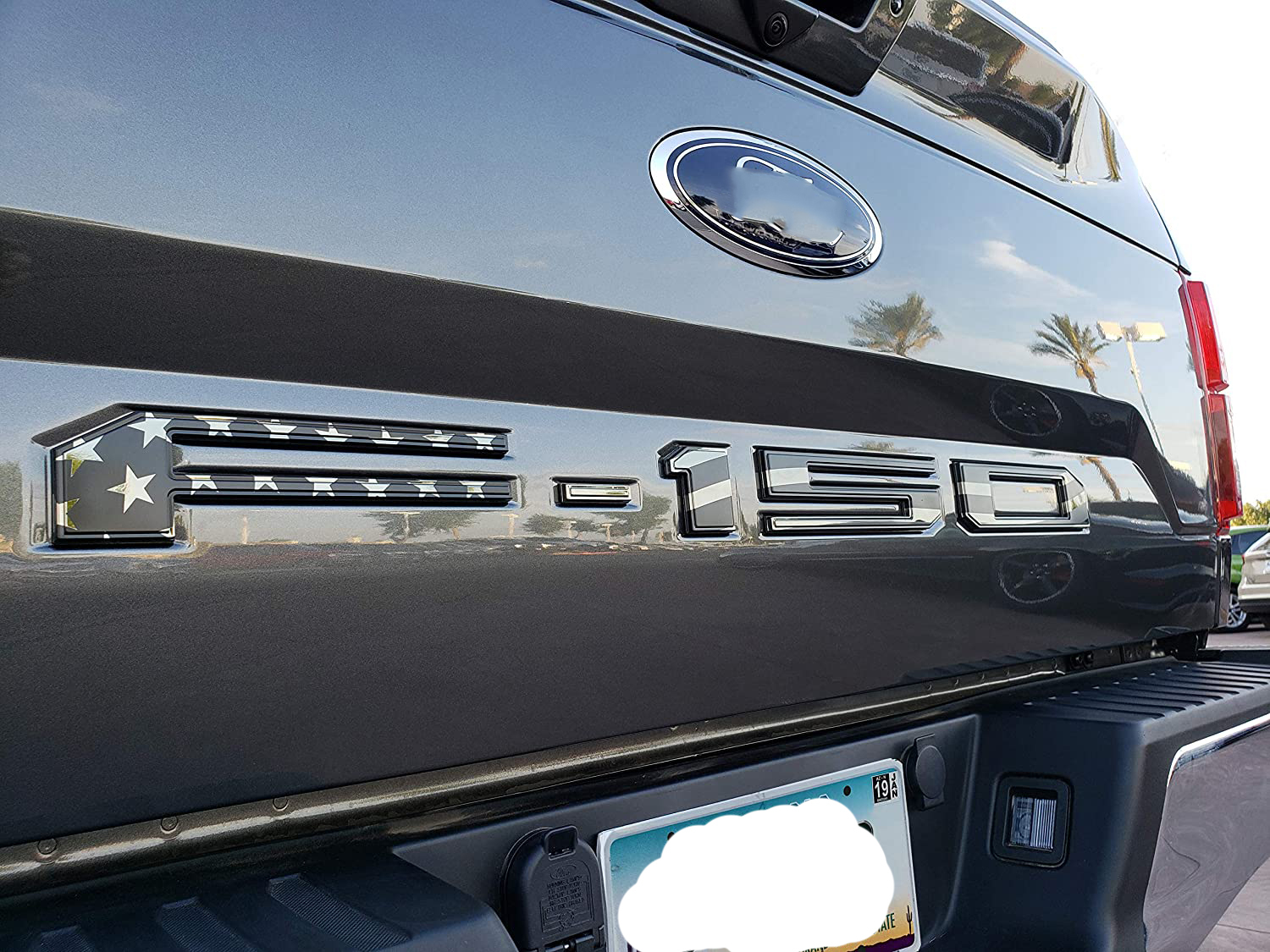 Tailgate 3D Inlay Raised Insert Letters Stickers badge fits 18-20 Ford F150