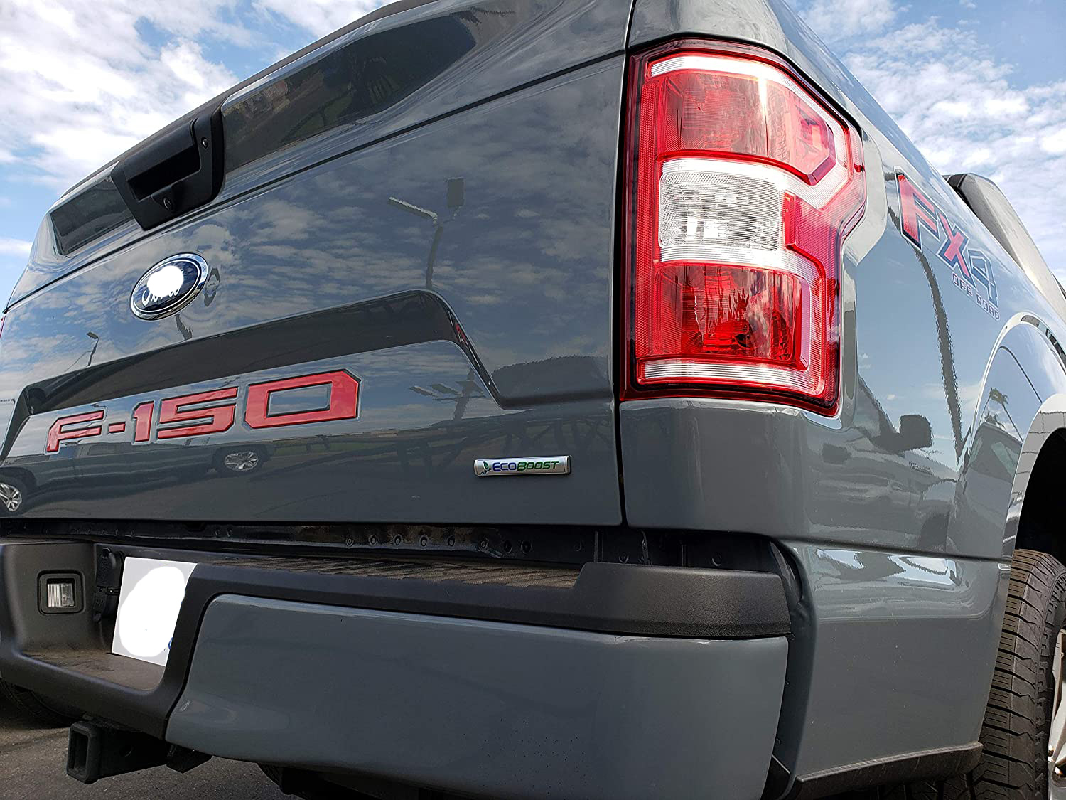 Tailgate 3D Inlay Raised Insert Letters Stickers badge fits 18-20 Ford F150