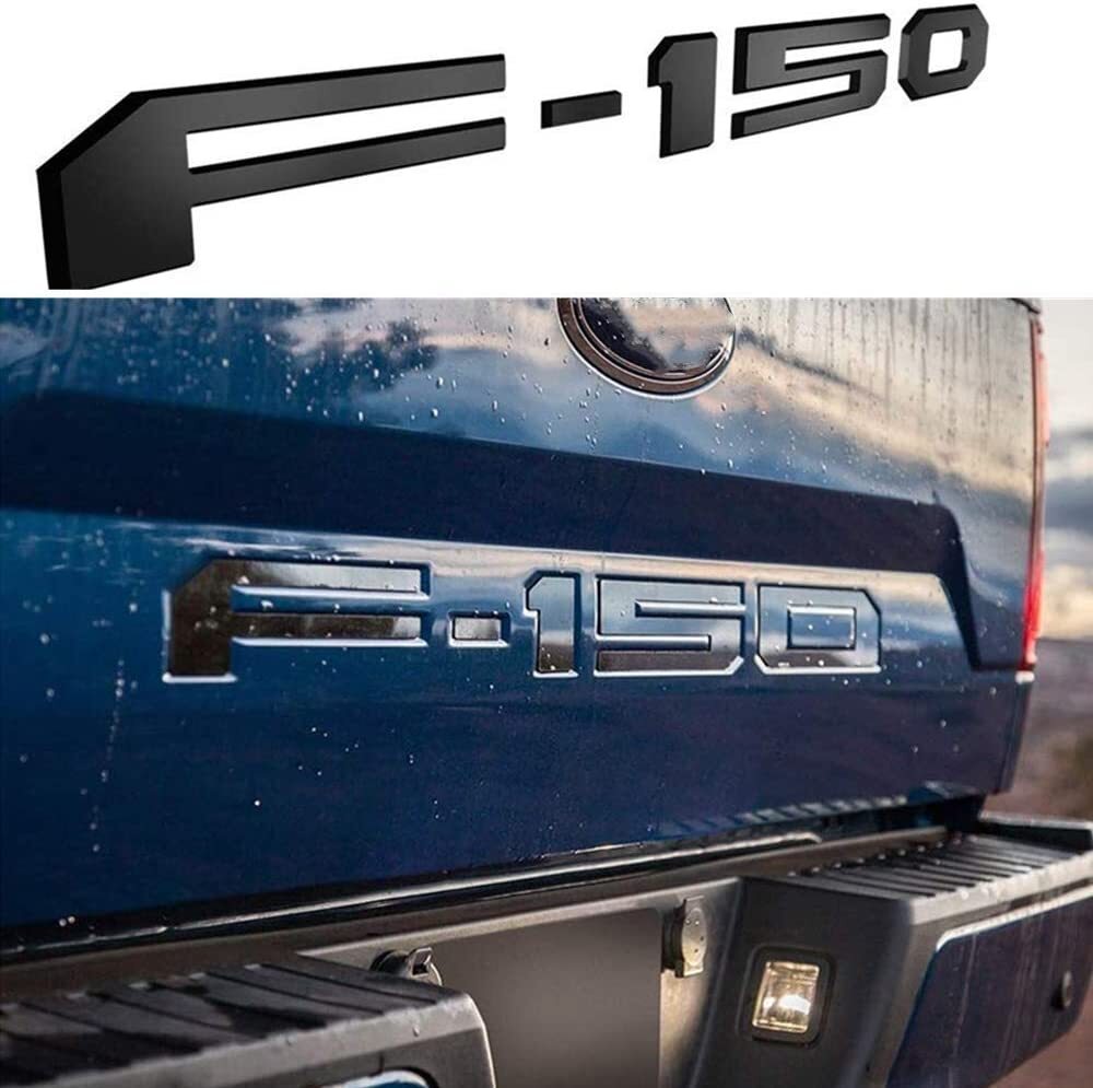 Tailgate 3D Inlay Raised Insert Letters Stickers badge fits 18-20 Ford F150