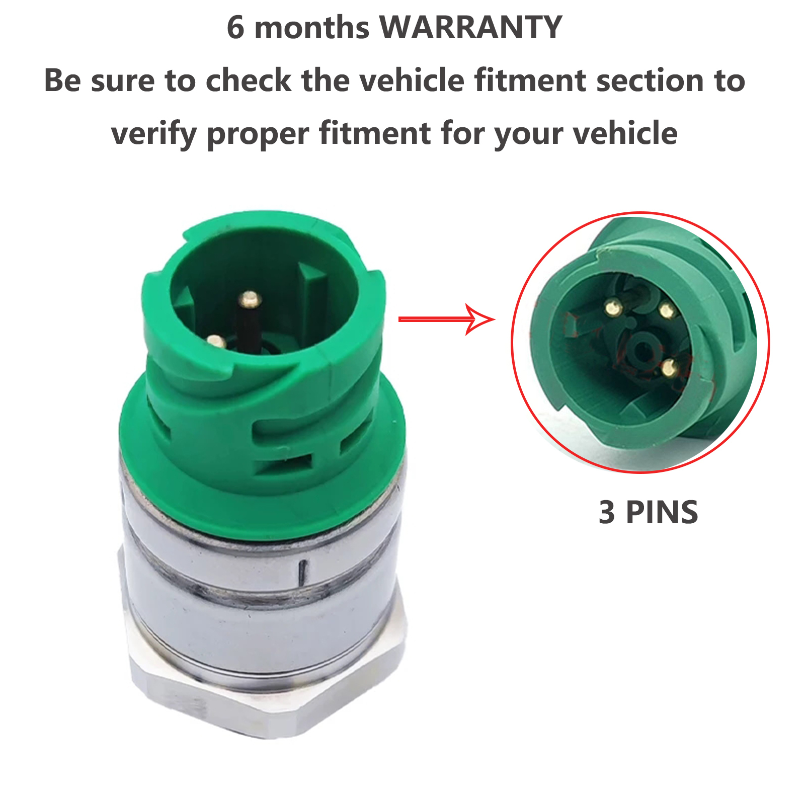 kmsensor 2872254 Oil Pressure Sensor fits Cummins QSK60 QSK78 Engine