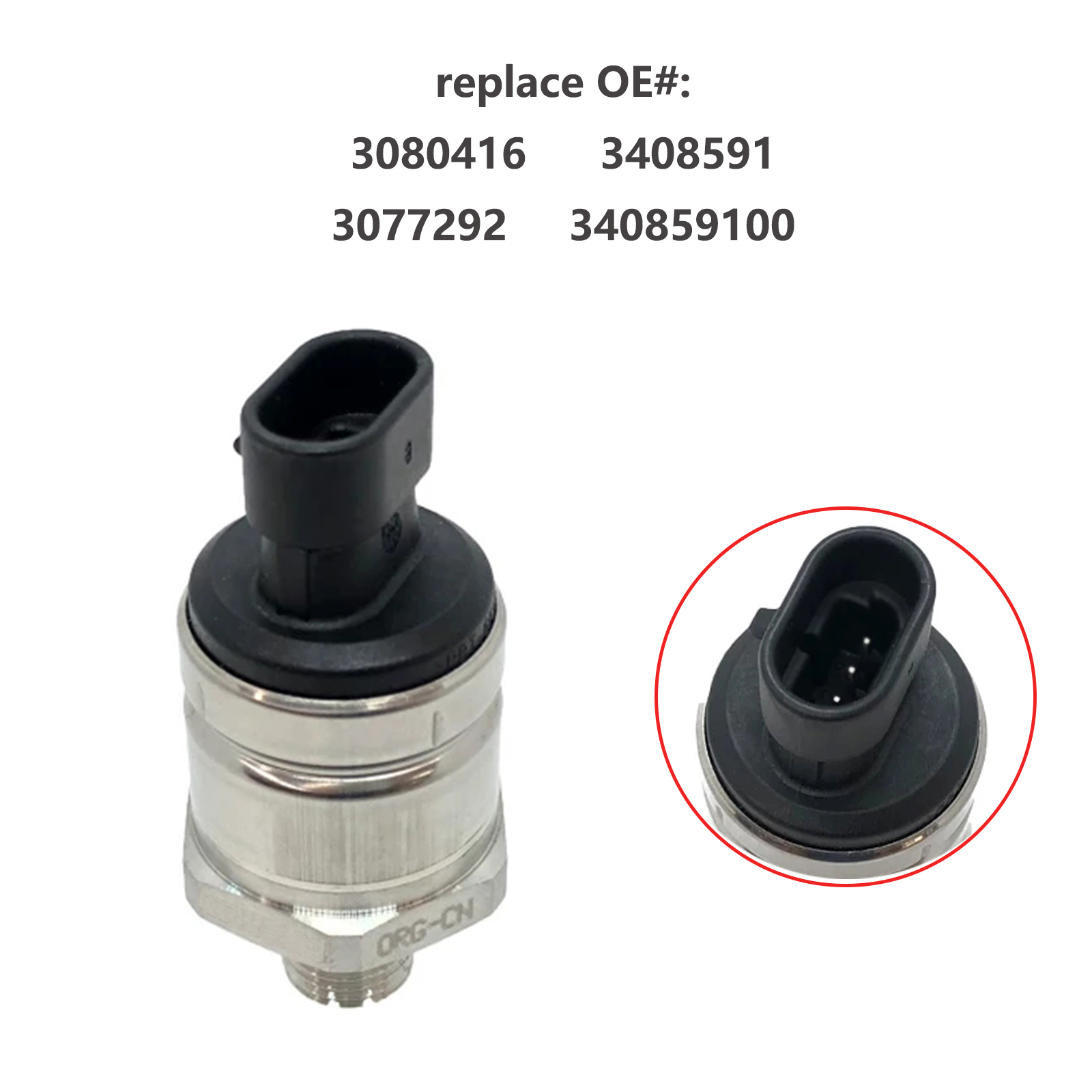 3408591 Oil Pressure Sensor fits Cummins ISM, QSM,KTA, QSK,M11,NH, NT ...