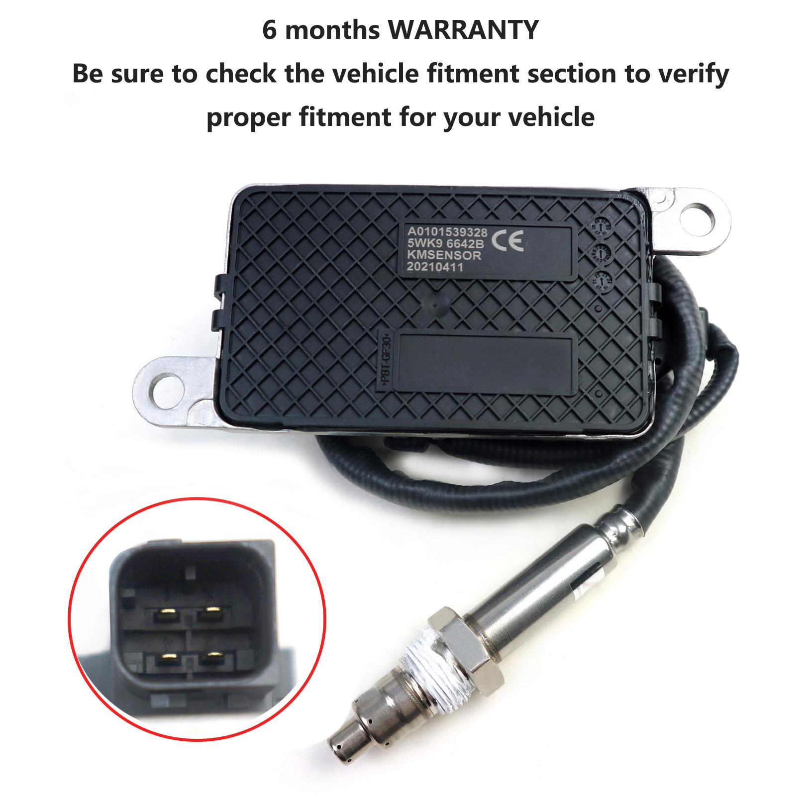 A0081539828/004 Nitrogen Oxide Sensor NOX Sensor 5WK9 6642B 24V benz