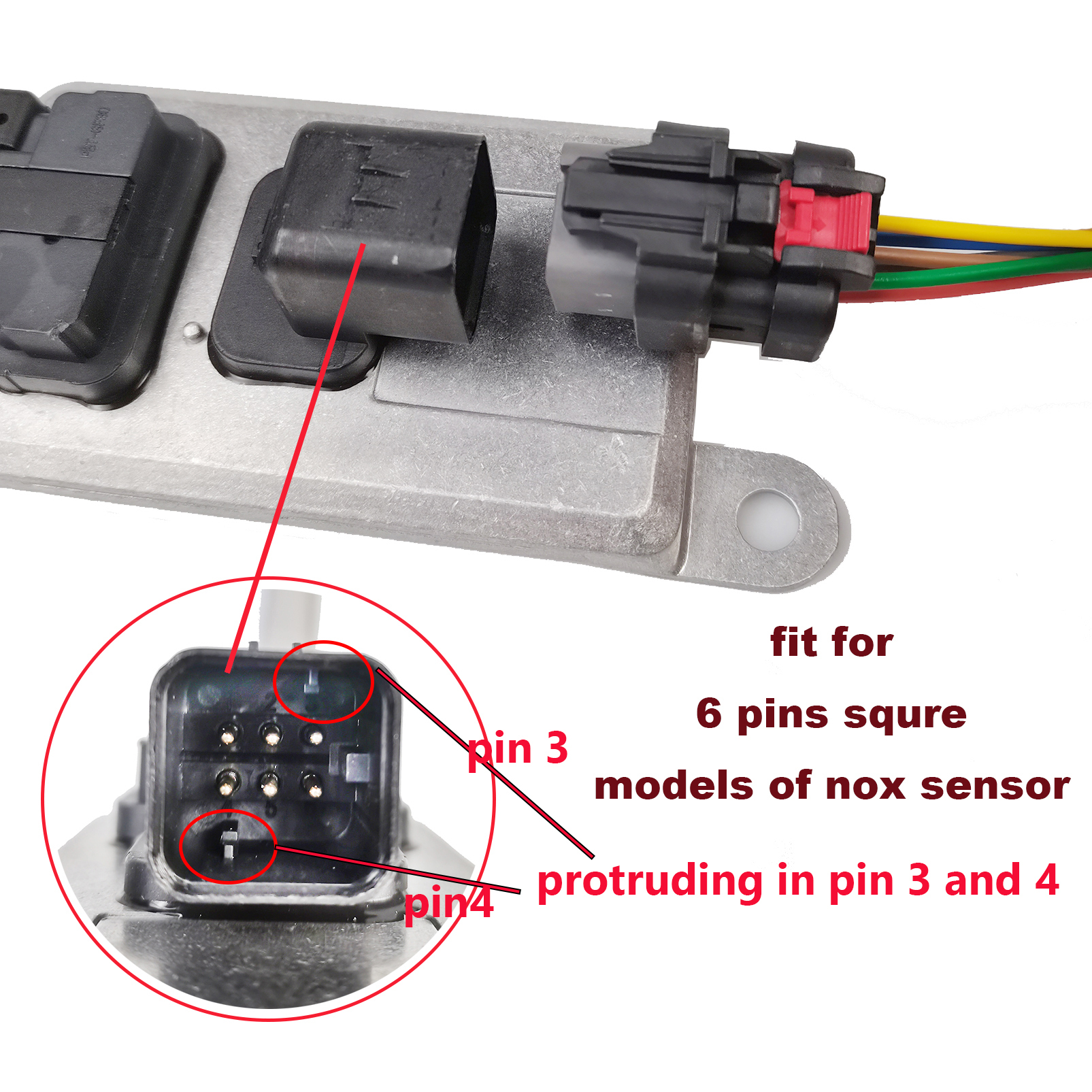 6pins-A Nitrogen Oxide Sensor NOX Sensor Connect Harness Plug Socket ...