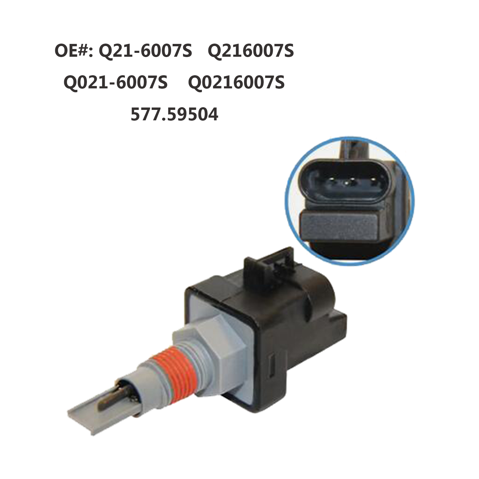 Q21-6007S Coolant Level Sensor 577.59504 fits Peterbilt Kenworth Engine