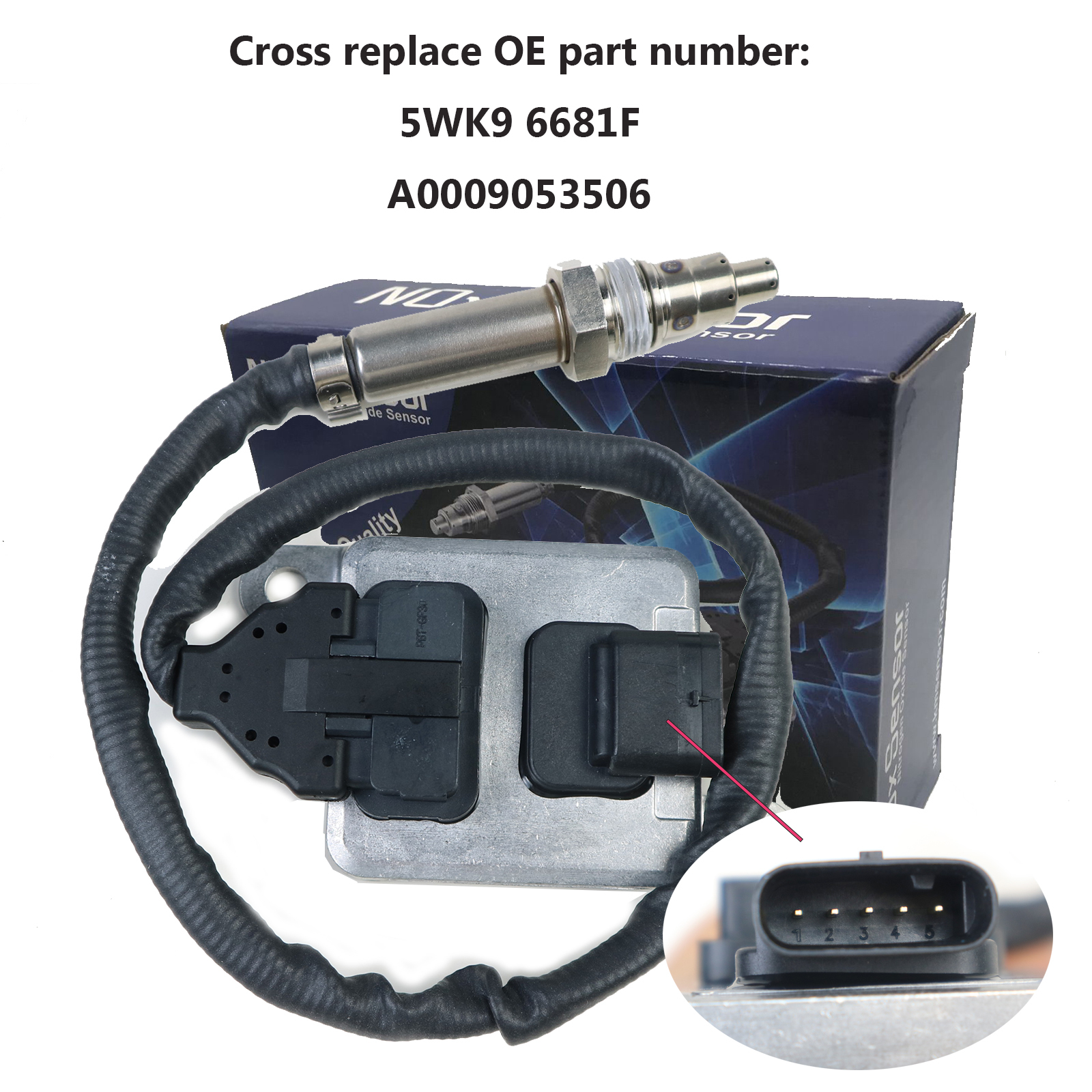 5WK9 6681F Nitrogen Oxide Sensor Nox Sensor A0009053506 fits Benz E ...