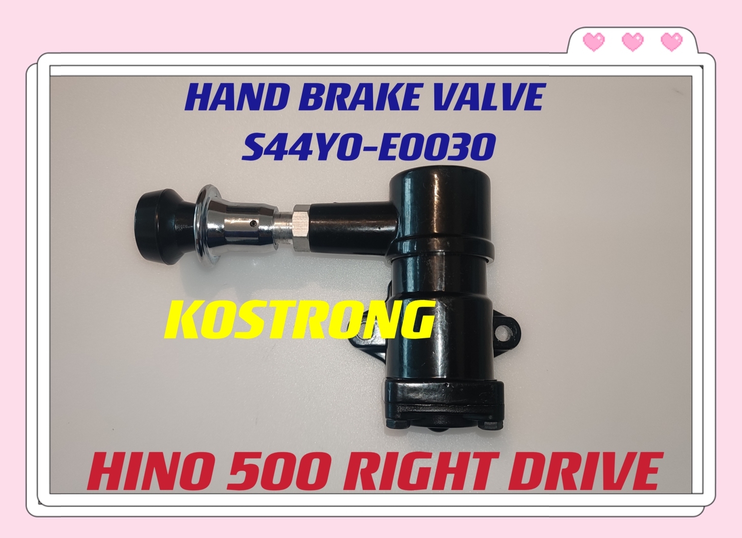 HINO 500 HAND BRAKE VALVE S44Y0-E0030