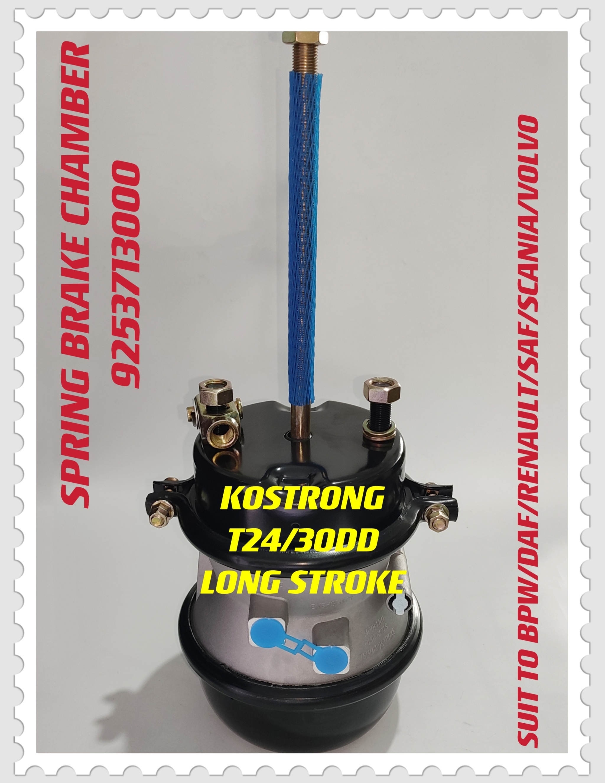 Factory Supply Spring Brake Chamber T24/30DD Long Stroke 9253713000 For ...