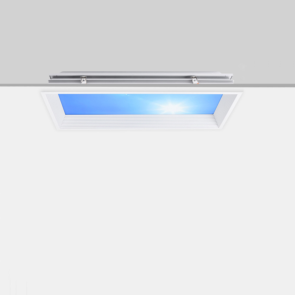 72W Dimmable LED Blue Sky Lamp Panel Ceiling Fixture Roof Natural ...