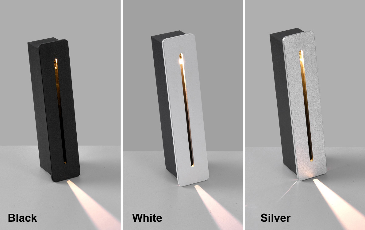 3W LED Wall Light Lamp Foot Lamp Fixture Narrow Beam Angle Steps Stairs ...