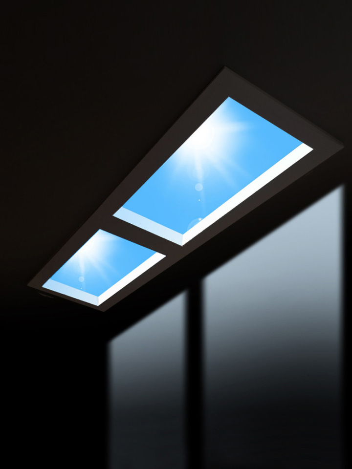 Best 72W LED Clear Sky Light Panel Sunshine Ceiling Light Dimmable Roof ...