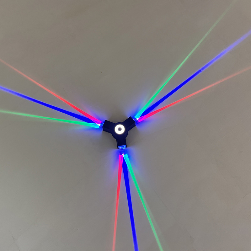 Best LED Outdoor Star Wall Light Building Exterior Lamp Fixture Triple ...