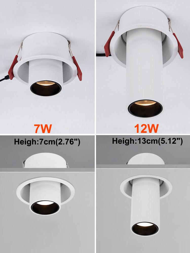 Best COB LED Ceiling Light 3" Anti-glare Spotlight Full Spectrum ...