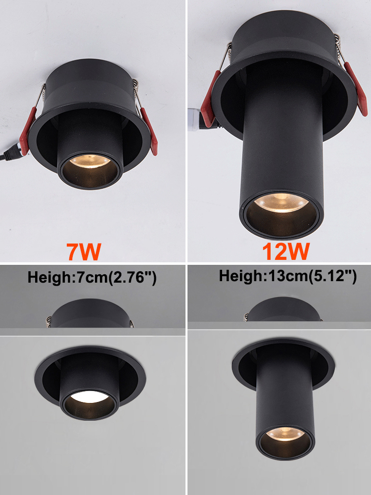 Best COB LED Ceiling Light 3" Anti-glare Spotlight Full Spectrum ...