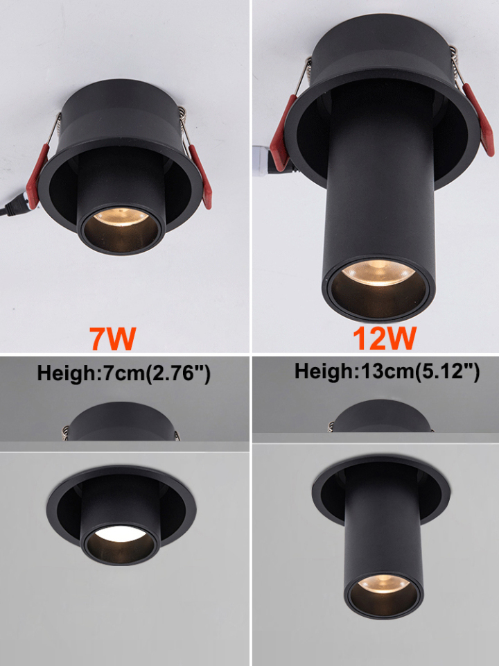 Best COB LED Ceiling Light 3" Anti-glare Spotlight Full Spectrum ...