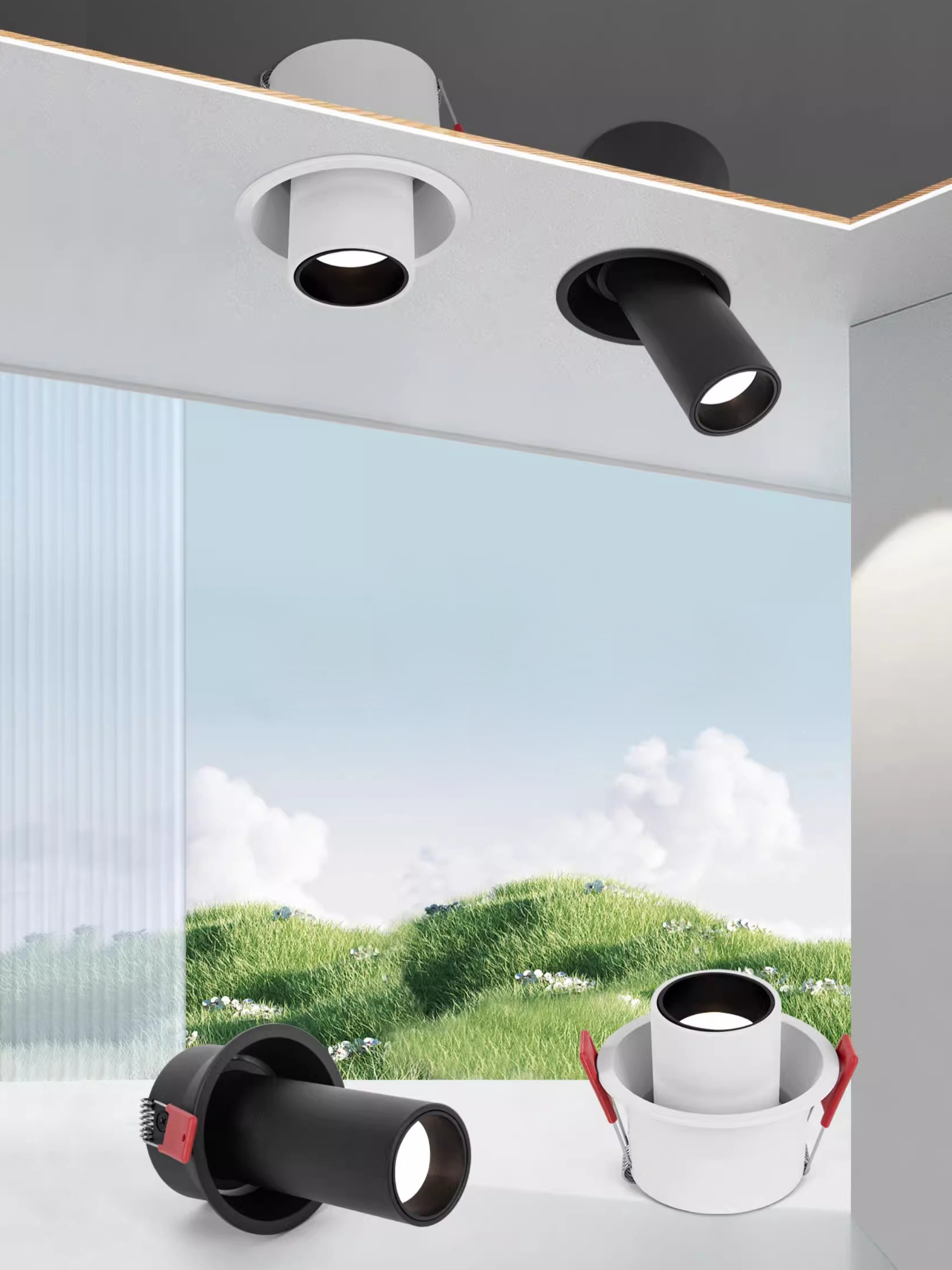 Best COB LED Ceiling Light 3" Anti-glare Spotlight Full Spectrum ...