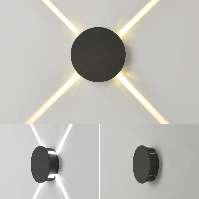 Best Circle 12W Indoor/Outdoor Waterproof Wall Light Cross Stars Lamp ...